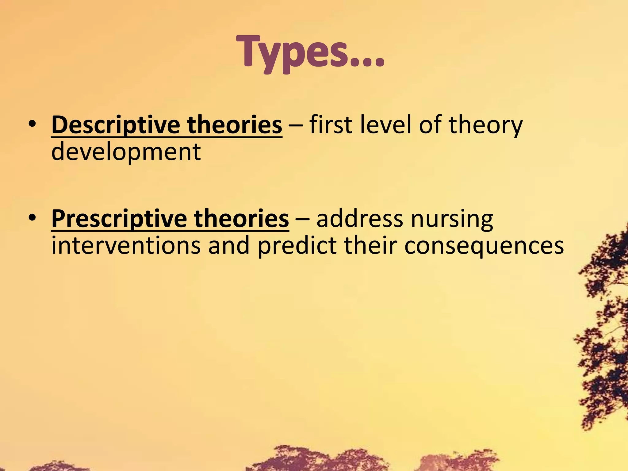 Over view of nursing theories | PPTX