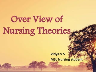 Over view of nursing theories | PPTX