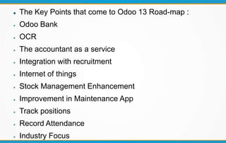 Overview Of Odoo 13 Features | PPT