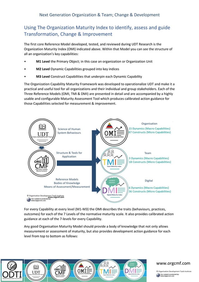 Overview of The Organization Maturity Index | PDF | Business | Business ...