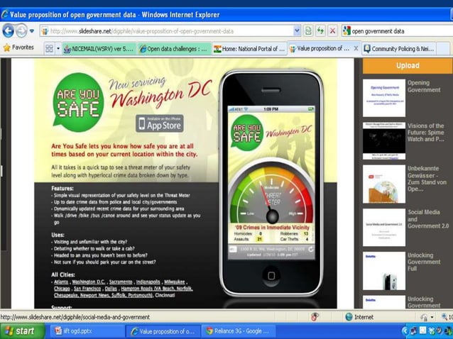 Overview of Open Govt Data | PPTX | Internet | Computing