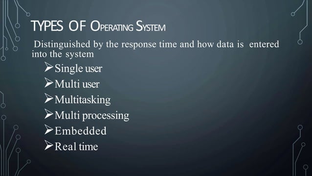 Overview of operating system | PPTX | Operating Systems | Computer ...