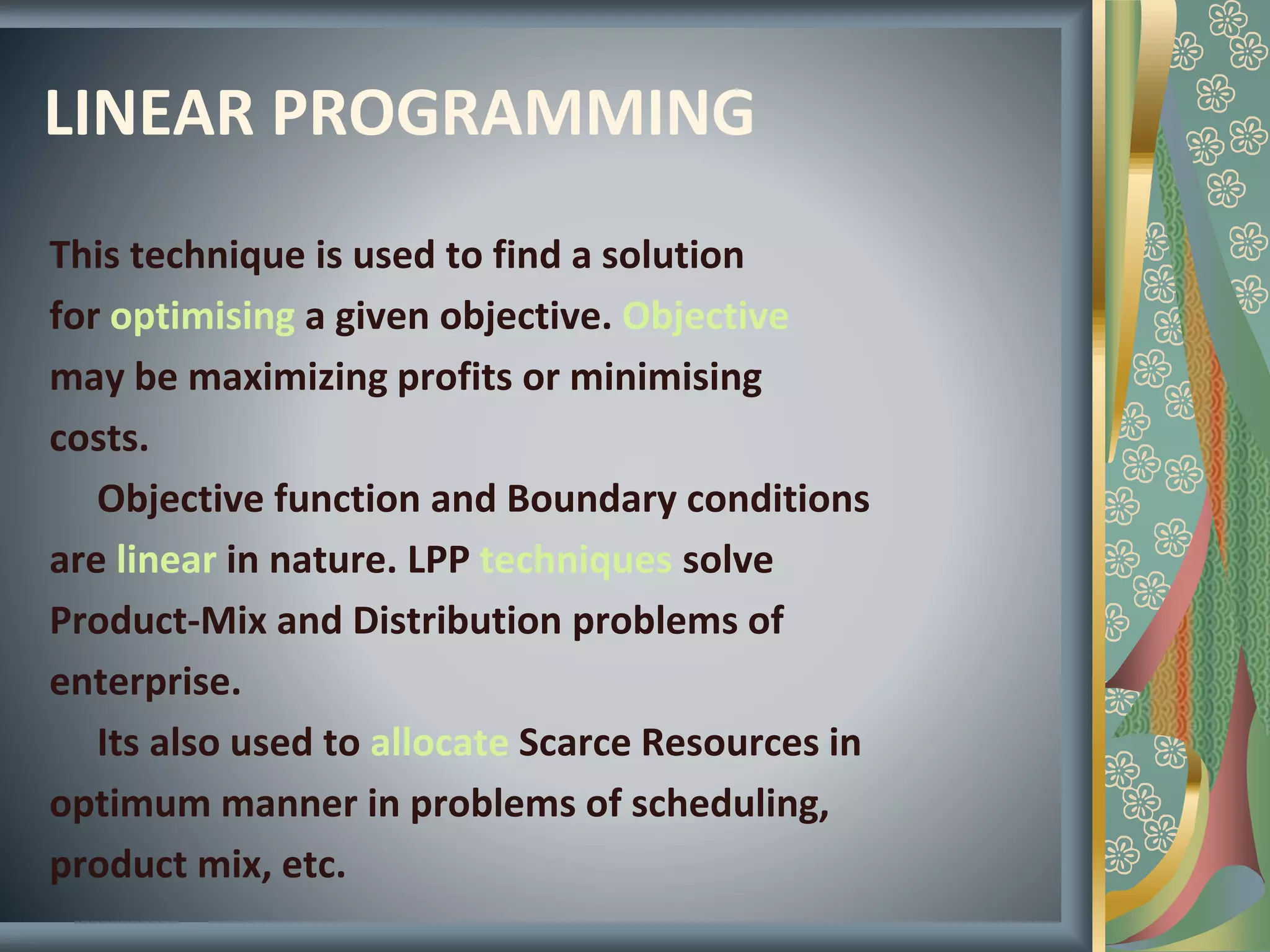 Overview of operations research | PPTX | Business Administration | Business