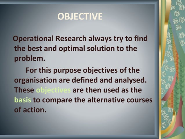 Overview of operations research | PPTX | Business Administration | Business