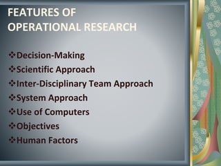Overview of operations research | PPTX