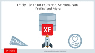 Overview of Oracle Database 18c Express Edition (XE) | PPT