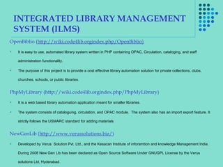 Overview of oss(open source software library) and its pros and cons | PPT