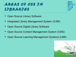 Overview of oss(open source software library) and its pros and cons | PPT