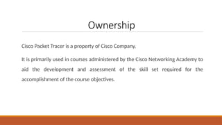 Overview of Packet Tracer tutorial explication .pptx