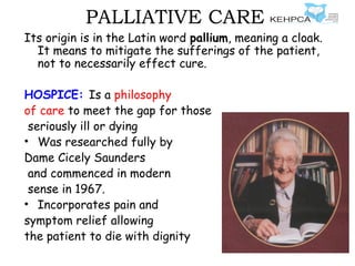 Overview of palliative care by esther muinga | PPT
