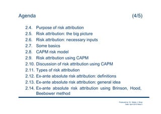 Overview of Performance Attribution | PDF