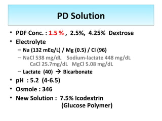 Overview of peritoneal dialysis | PPT