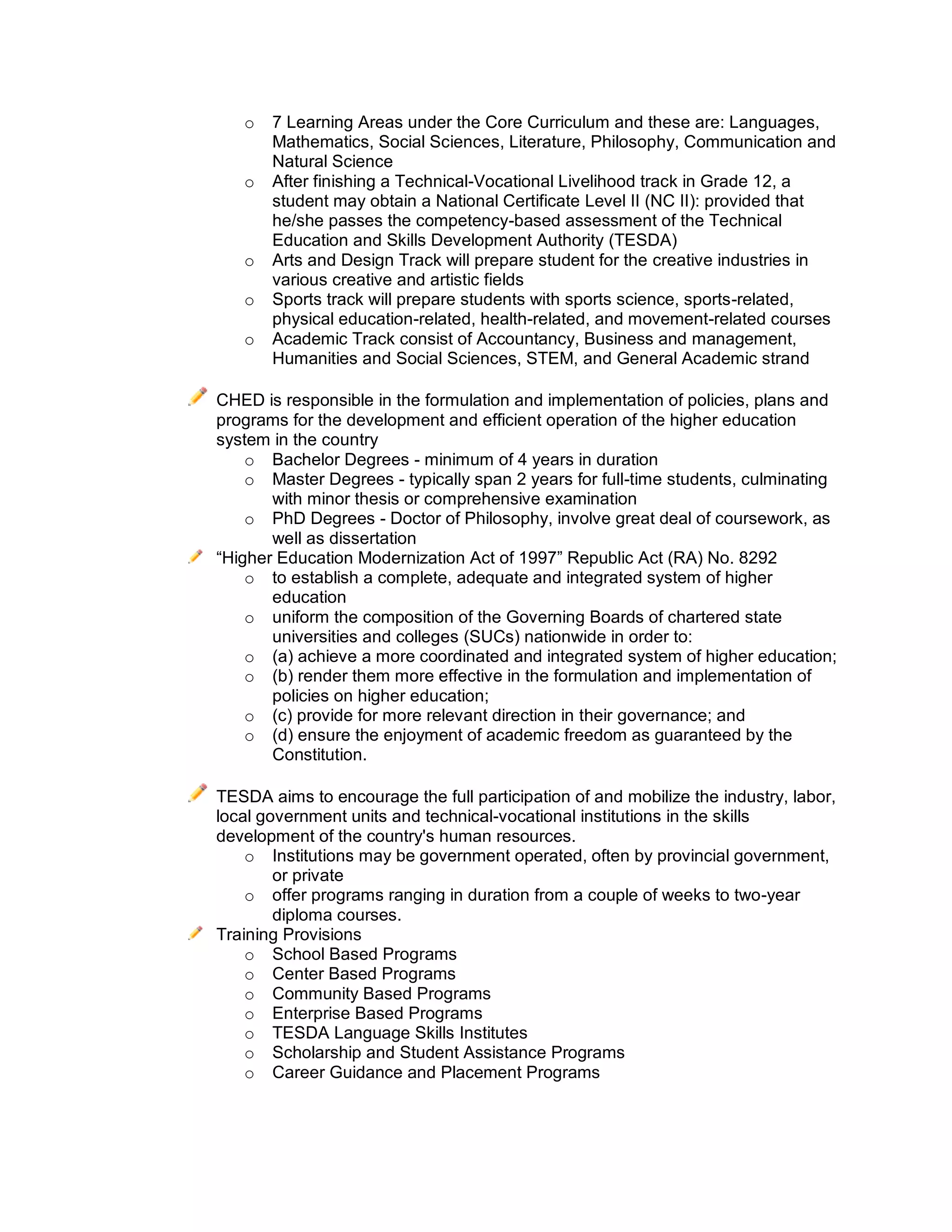 Overview of Philippine educational system and its present status | PDF