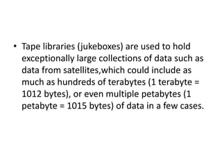 Overview of physical storage media | PPTX