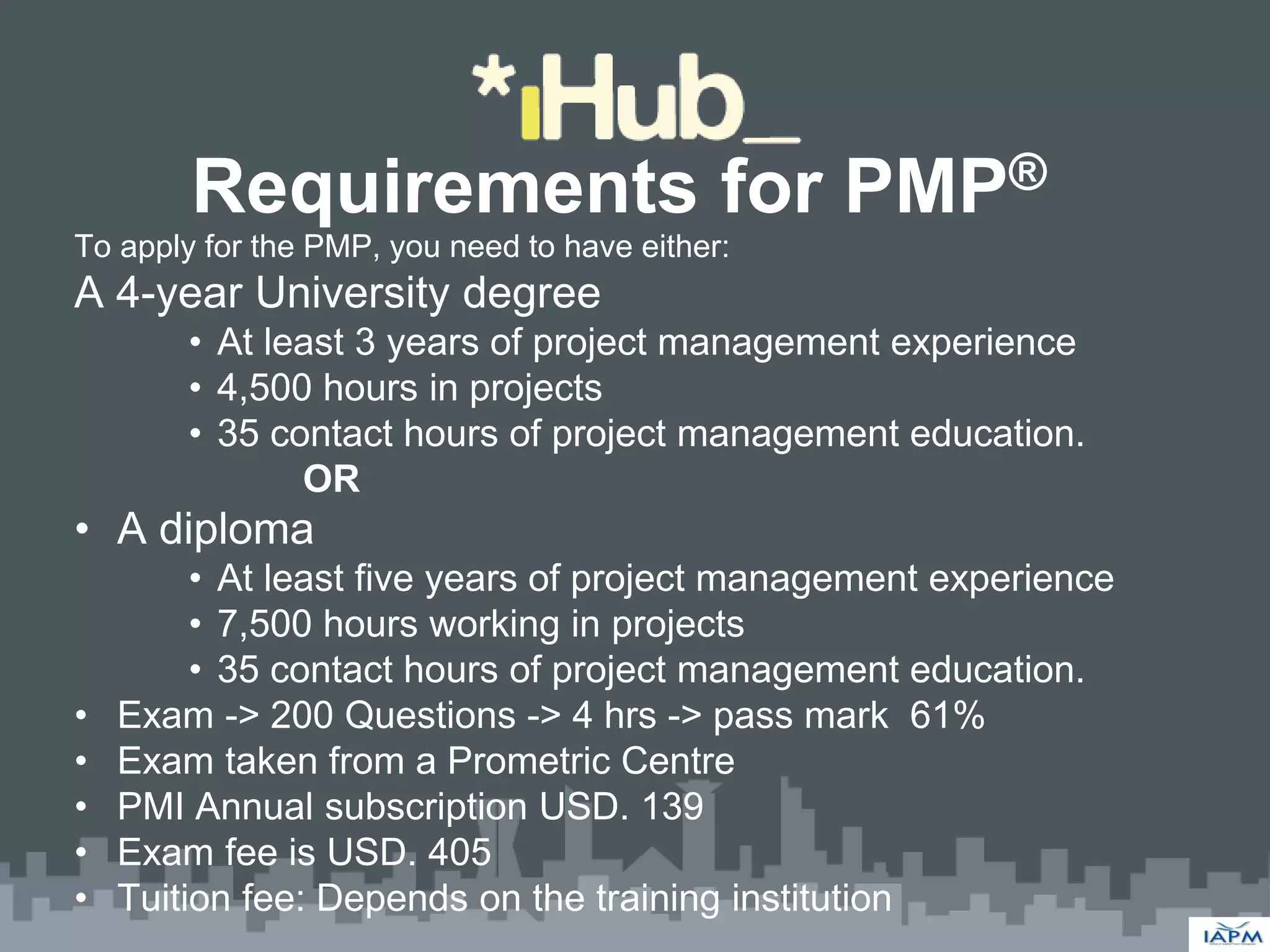 Overview of PMI | PPT
