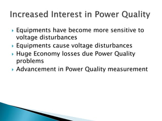 Overview of power quality problems ppt | PDF | Technology & Computing