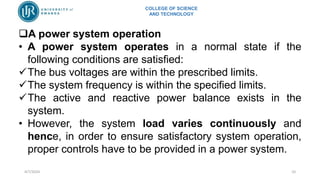 Overview of power systems_unit 1_Lect1.pptx | Power and Energy Industry ...