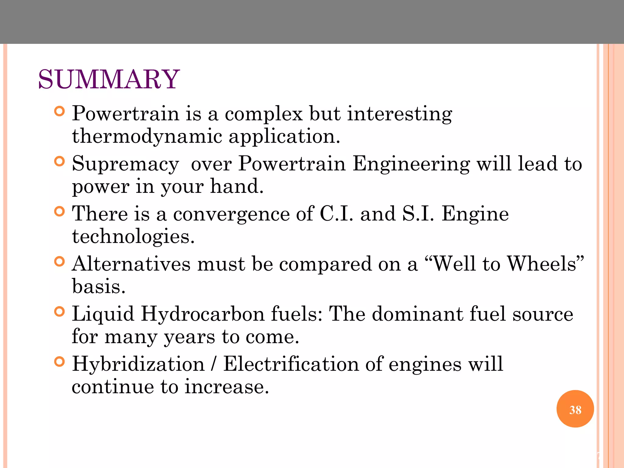 Overview of powertrain | PPT