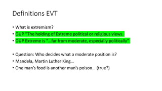 Overview of preventing and countering violent extremism | PPTX