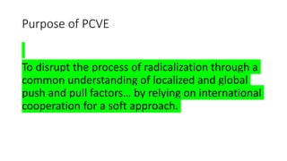 Overview of preventing and countering violent extremism | PPTX