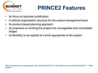 Overview of PRINCE2 | PDF | Business Administration | Business