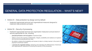 Overview of privacy and data protection considerations for DEVELOP | PPTX