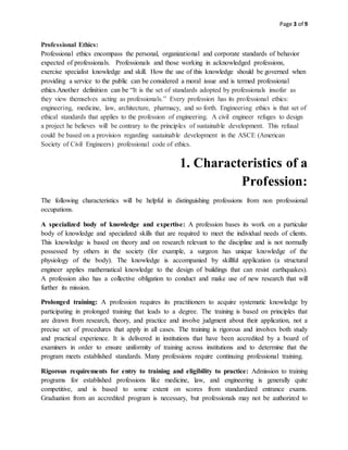 Overview of profession | DOCX