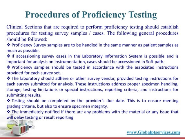 Overview of Proficiency Testing