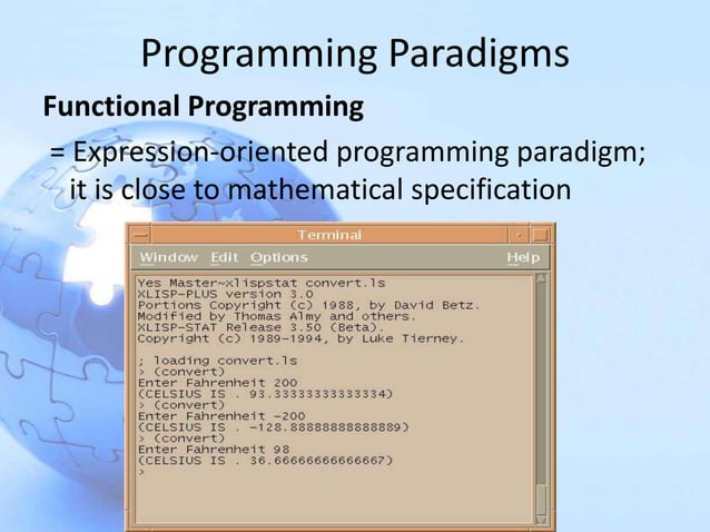 Overview of programming paradigms | PPTX