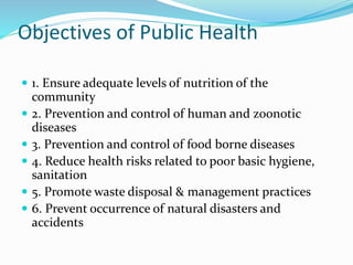 Overview of public health | PPTX