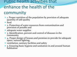 Overview of public health | PPTX