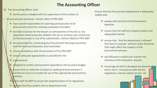 OVERVIEW OF PUBLIC PROCUREMENT UNDER THE PUBLIC PROCUREMENT ...
