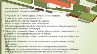 OVERVIEW OF PUBLIC PROCUREMENT UNDER THE PUBLIC PROCUREMENT ...