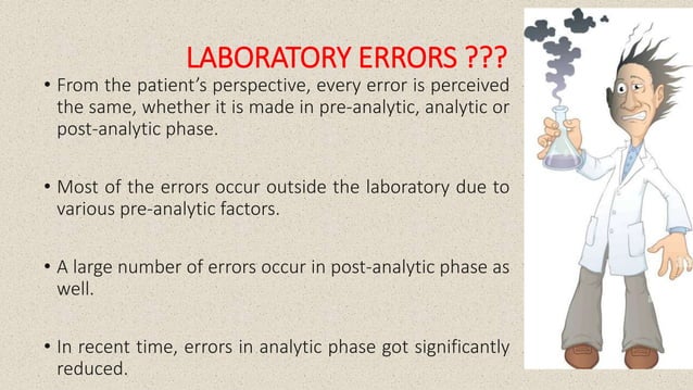 Overview of Quality Control and its implementation in the laboratory ...