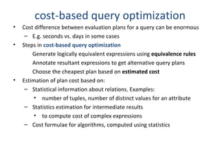 Overview of query evaluation | PPT