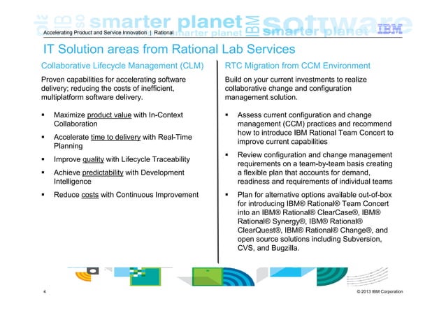 Overview of Rational Services Offerings | PPT