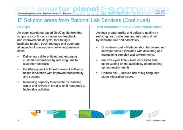Overview of Rational Services Offerings | PPT