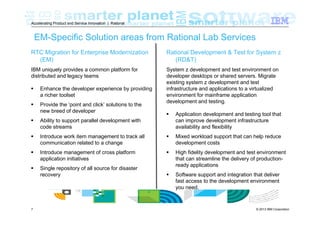 Overview of Rational Services Offerings | PPT