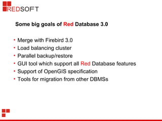Overview of RedDatabase 2.5 | ODP