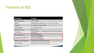 Overview of REC Mechanism in India | PPTX
