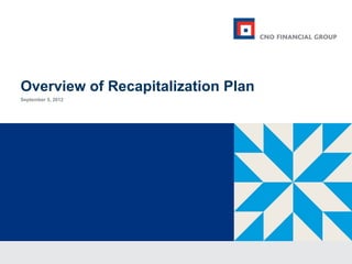 Overview of recapitalization plan | PDF
