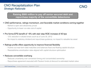 Overview of recapitalization plan | PDF