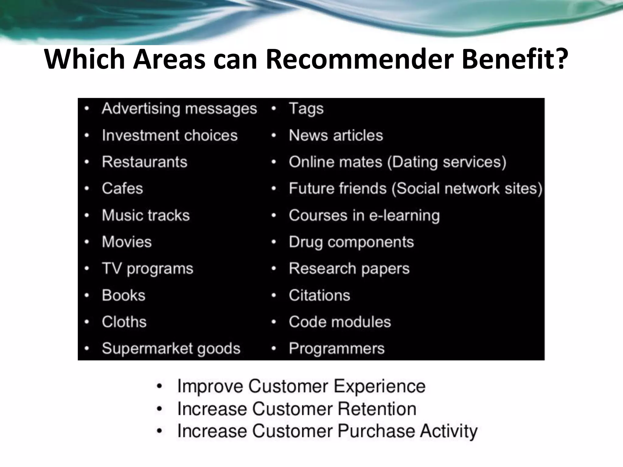 Overview Of Recommender System Pdf Computer Software And Applications Computing
