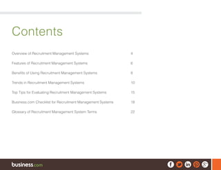 Overview of Recruitment Management Systems- Business.com