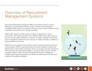 Overview of Recruitment Management Systems- Business.com