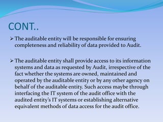 Overview of regulations on audit and accounts 2020 | PPTX