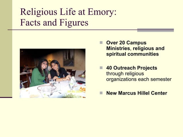 Overview of Religious Life at Emory | PPT