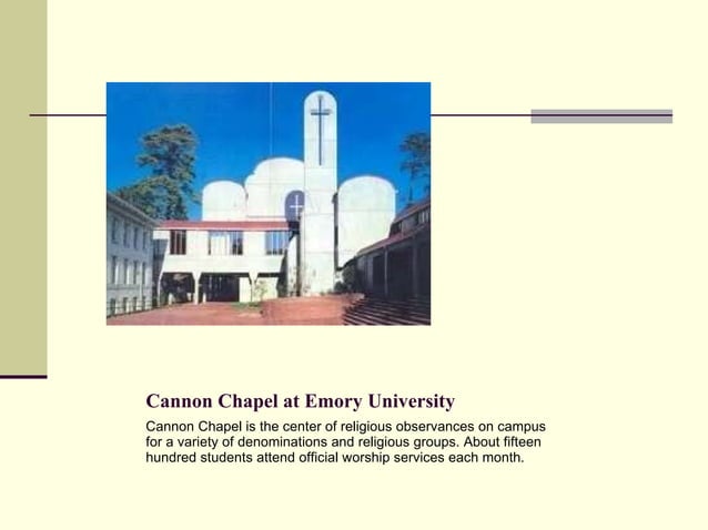 Overview of Religious Life at Emory | PPT