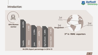 Overview of rmg sector in bangladesh | PPTX