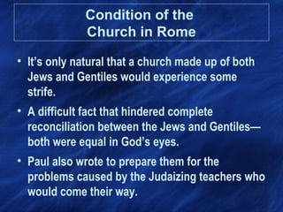 Overview of Romans | PPT